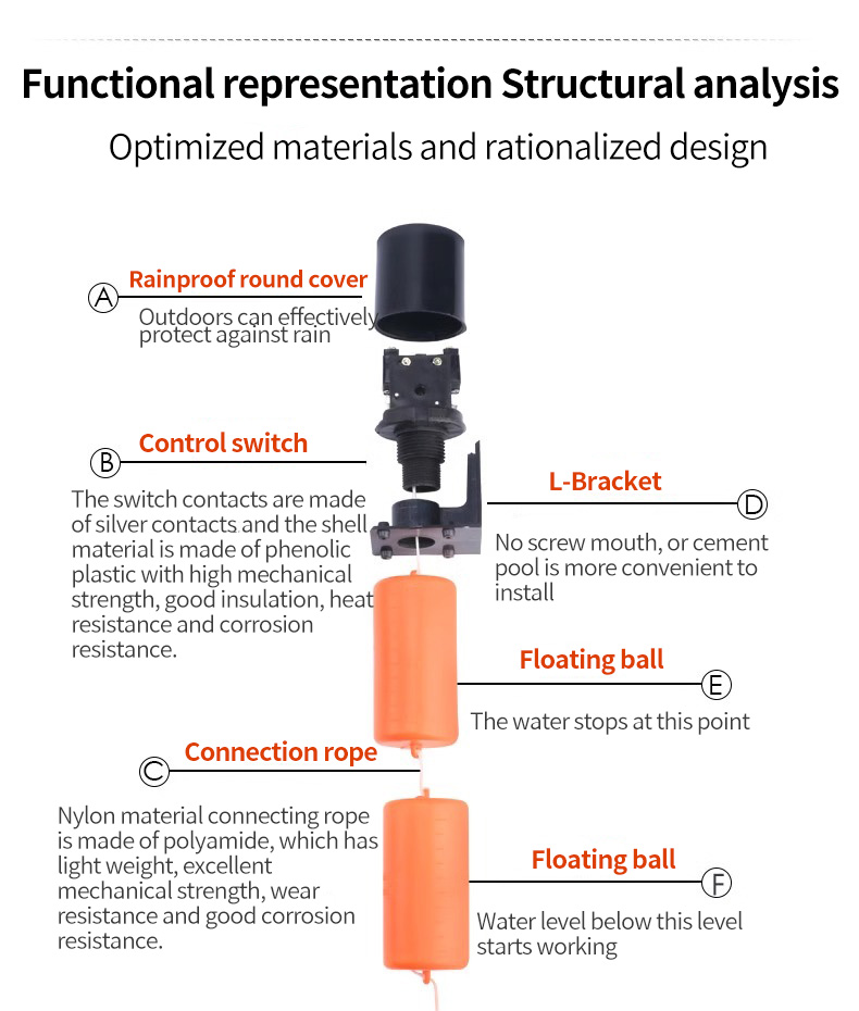 Liquid Level Control Switch For Water Tank And Reservoir Liquid Level Control Switch Shopee