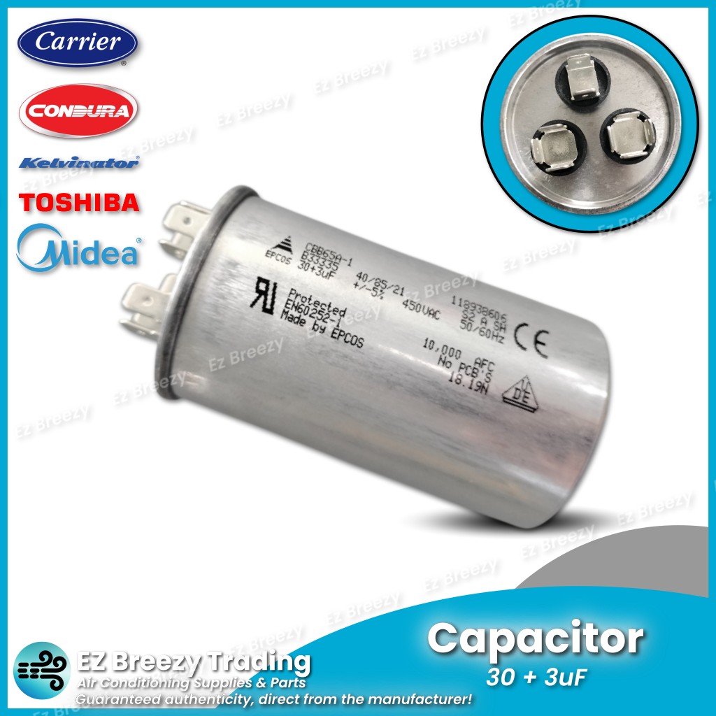 Capacitors (Dual) for Air Conditioning Units | Carrier, Condura ...