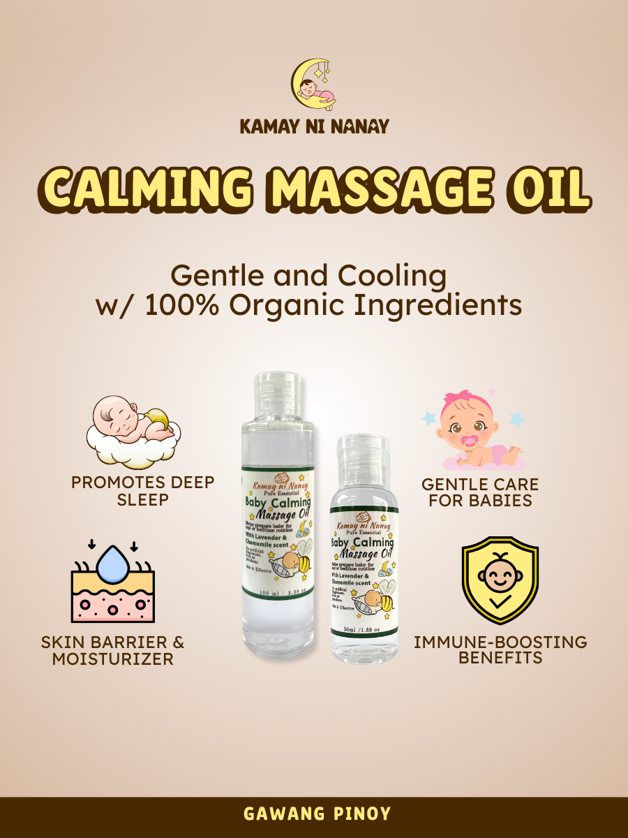 Kamay ni Nanay Vapor Rub Baby Rub or Calming, Oil Baby Balm G6PD Safe ...