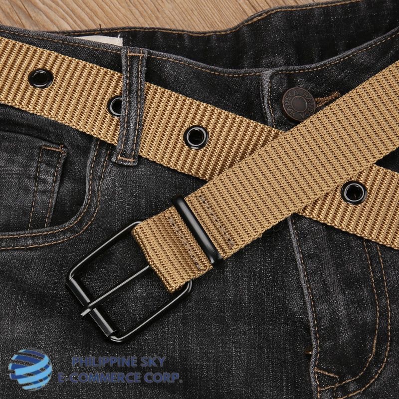 Tactical Nylon Buckle Belt PE belt Korean Student Outdoor Unisex Simple ...