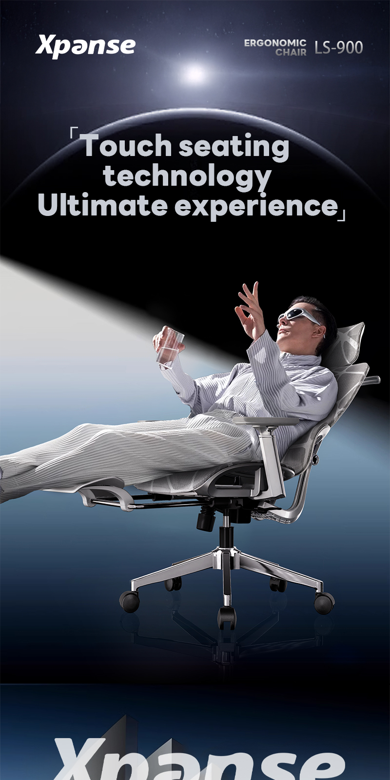 Xpanse LS900 Ergonomic Chair Office Computer Chair Gaming Study Chair ...