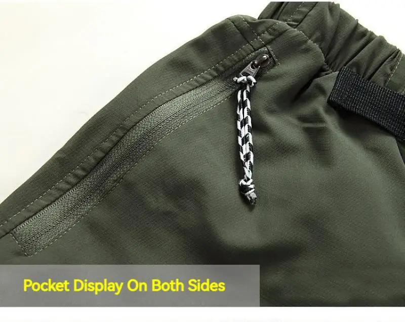 Detachable Quick Dry Cargo Pants Men Waterproof Active Multifunction ...