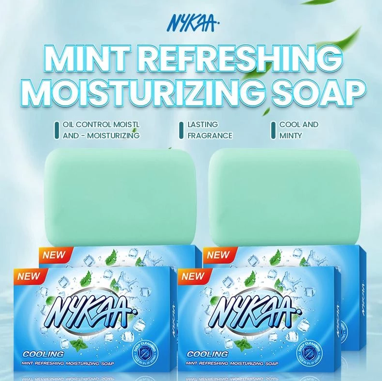 Nykaa Mint Refreshing Moisturizing Soap 100g - Body Wash - Body Care ...