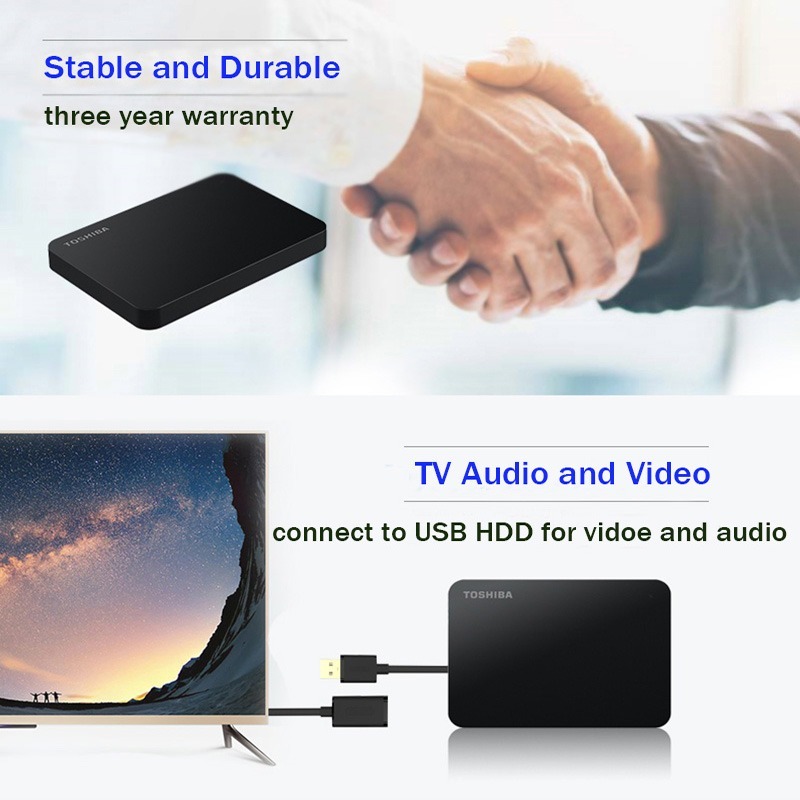 Toshiba 2TB 1TB External Hard Drive USB 3.0 Portable Hard Drive Hard ...