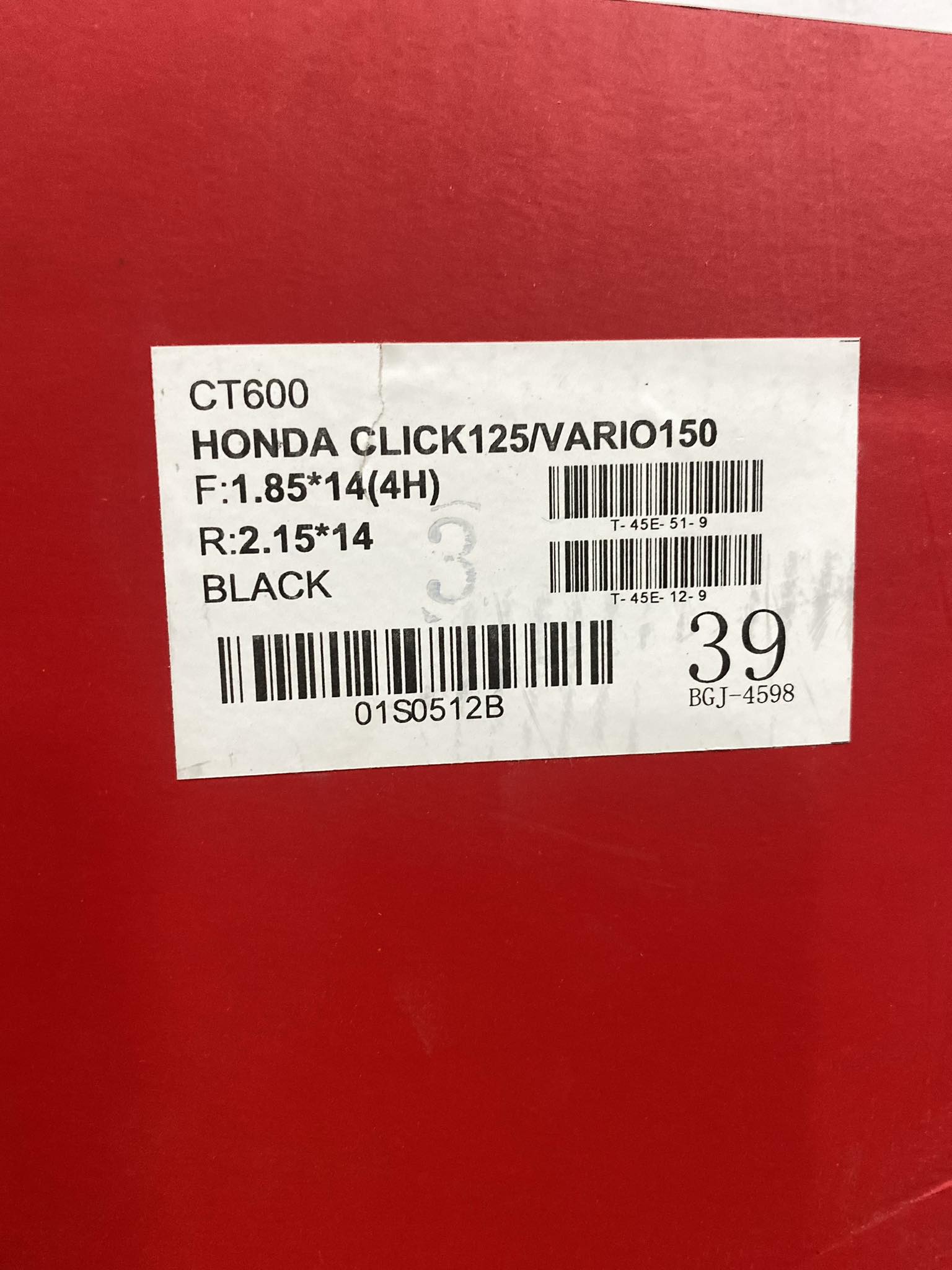 RCB CT600 Mags Honda Click 125 / Click 150 (4 HOLES) CNC MAGS | Shopee ...
