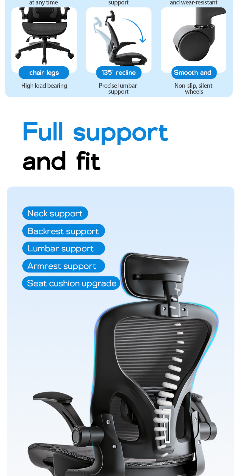 Xpanse W901 Office Chair Ergonomic Chair Computer Study Chair Gaming ...