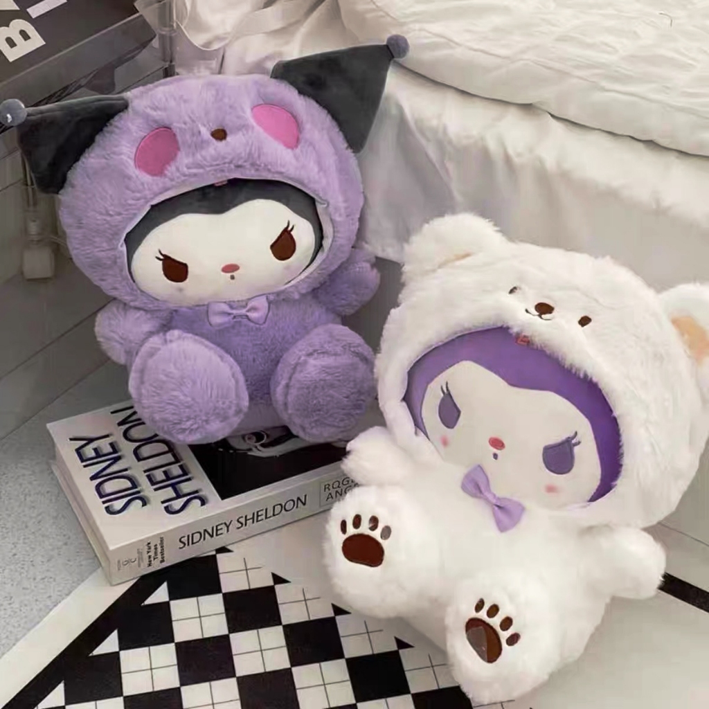 25CM Sanrio Plushies Hello Kitty Cinnamonroll Kuromi Pochacco Stuffed ...