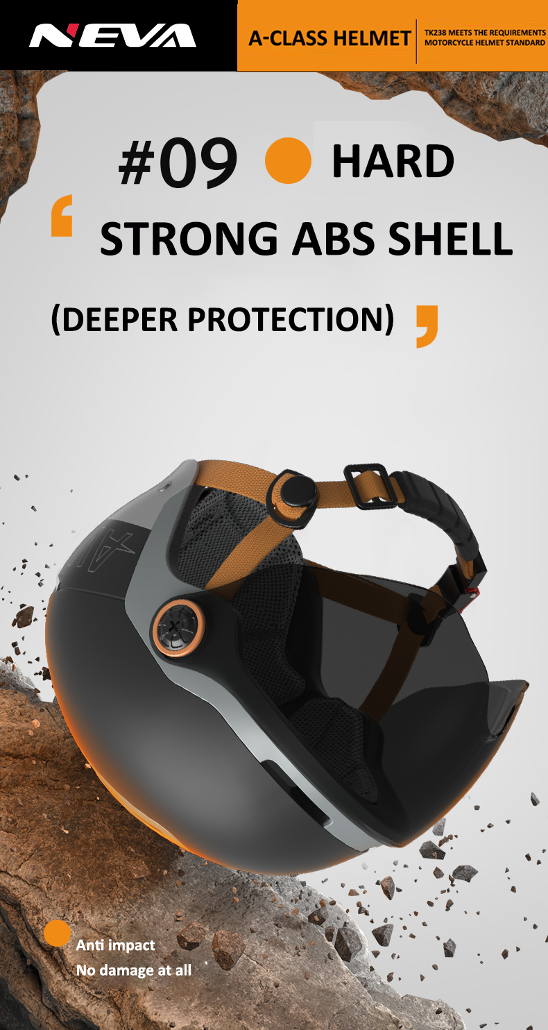 NEVA Original Couple Motorcycle Helmet Half face Unisex with Icc ...