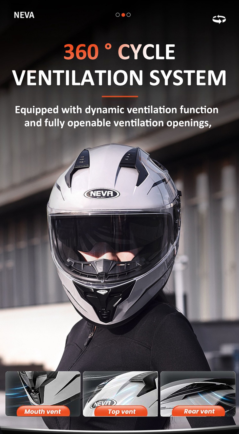 Anak Original Motorcycle Full Face Helmet Dual Visor With ICC Sticker ...