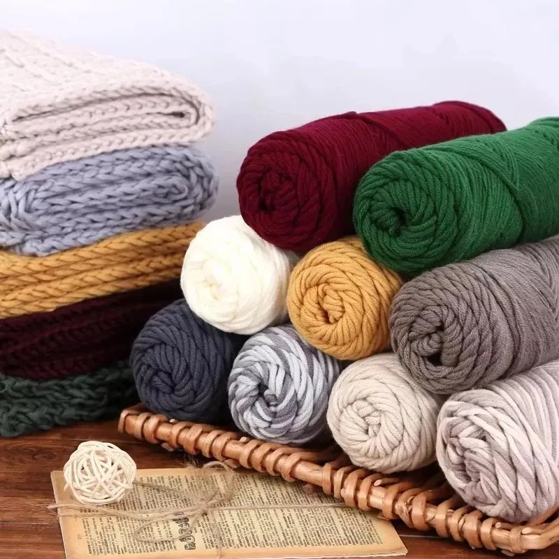 【IN STOCK】8 Plys Milk Cotton Yarn Wool Thread for Knitting Scarf ...