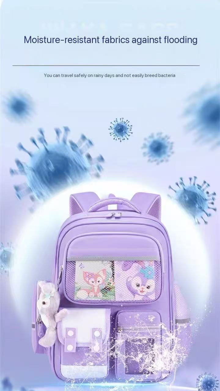 (Multi Pocket) Primary School School bag 1-3-6-9 Junior High School ...