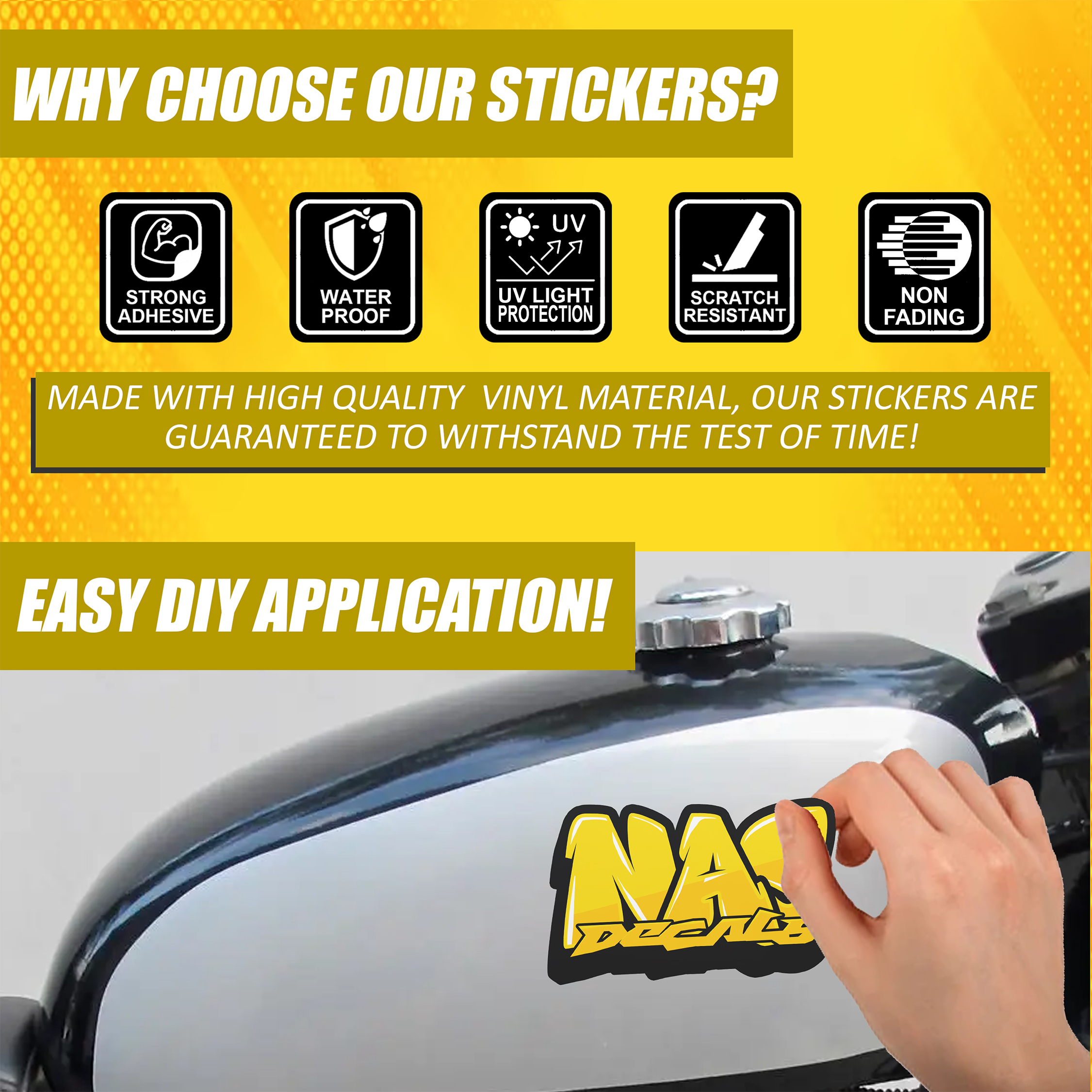 Scrape Sticker for Motorcycle Lowered Jdm Culture Waterproof Stickers ...