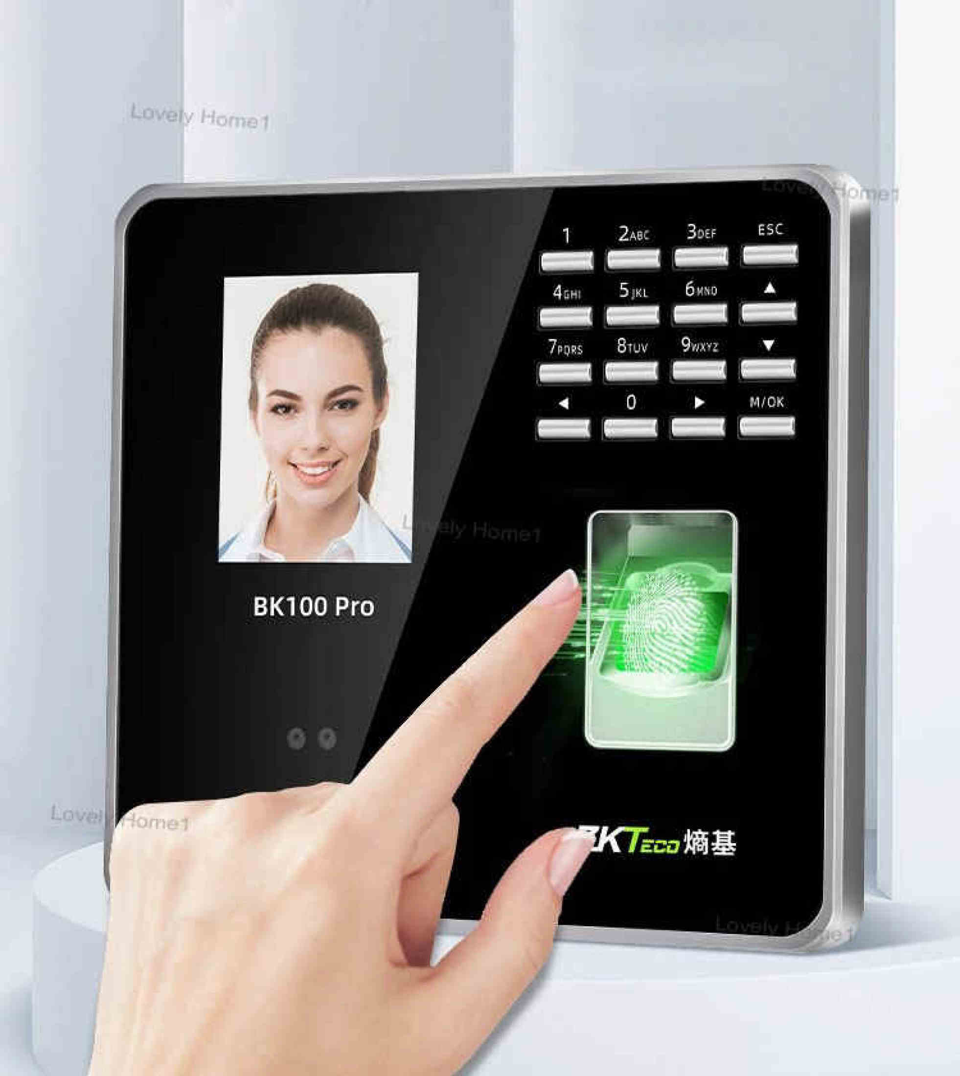 ZKTeco Fingerprint Attendance Machine LCD Screen Intelligent Biometric ...