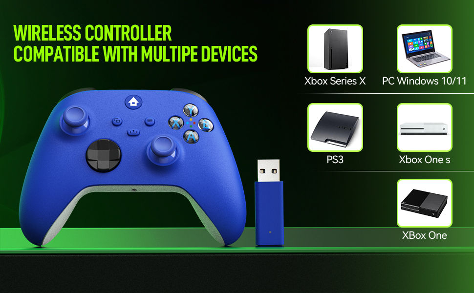 XBOX Series X 2.4G Wireless Game Controller With Receiver Gamepad ...