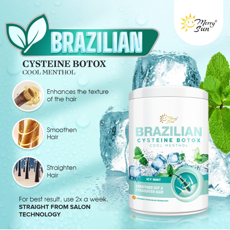 MerrySun Brazilian Cysteine Botox Hair 500ml/1000ml – Cool Menthol ...