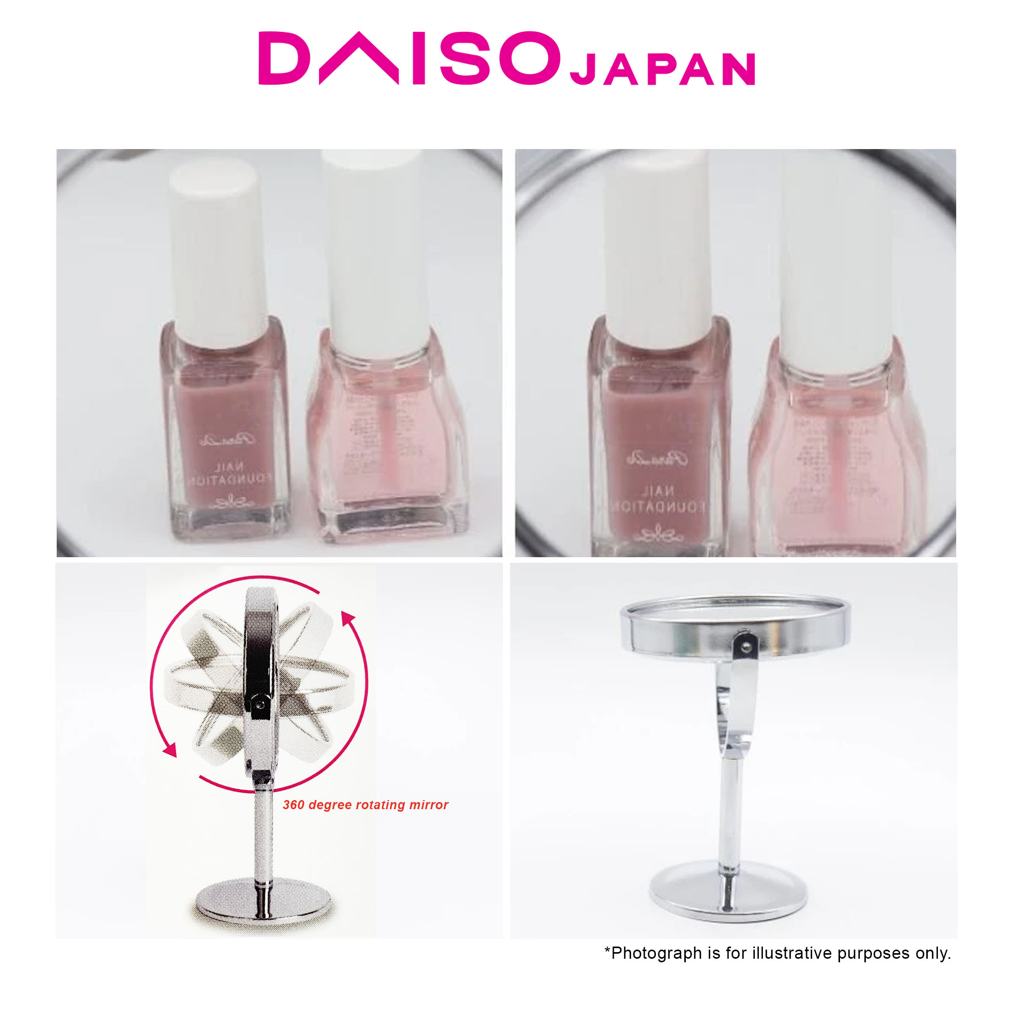 Daiso Mini Standing Mirror | Shopee Philippines