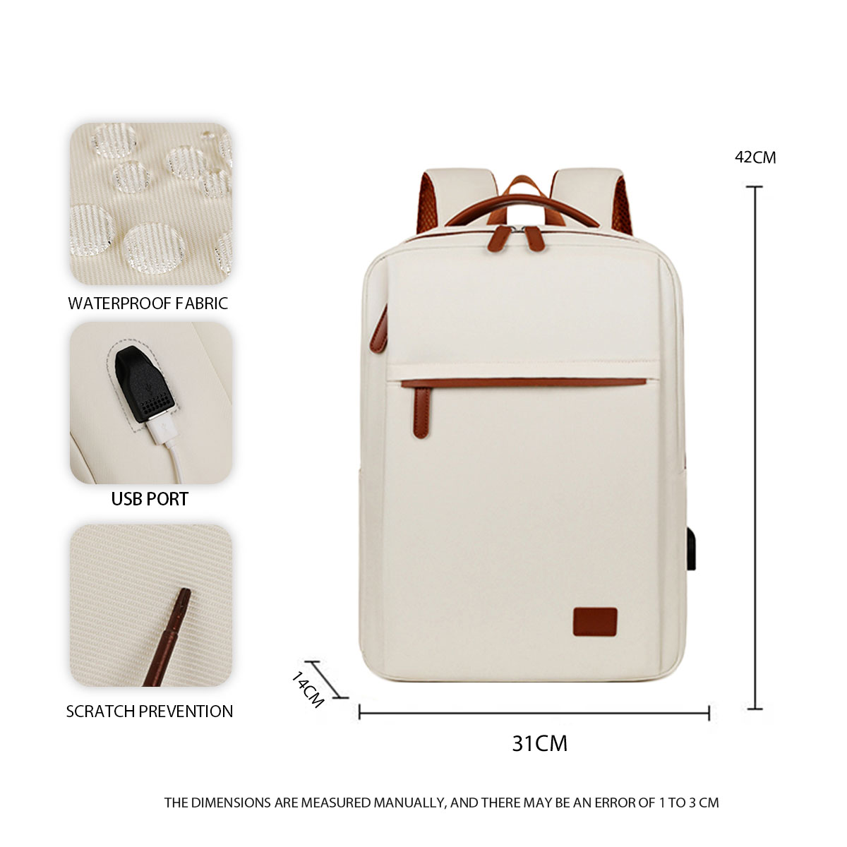 Korean backpack Women Large capacity waterproof travel backpack ...