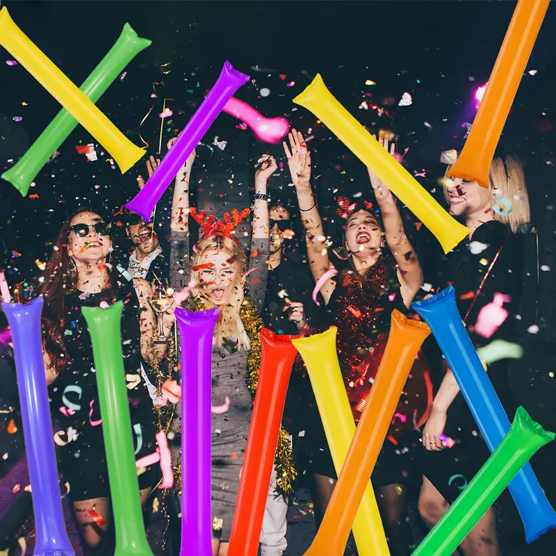 2pcs Balloon Clapper Durable Inflatable Cheer Stick Sports Celebration ...