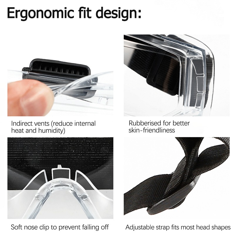 Safety Goggles Anti-splash and anti fog Medical Eye Protection Goggles ...