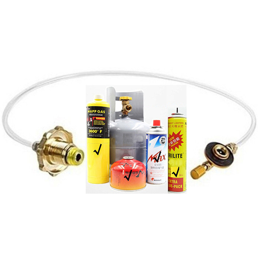 Butane Gas Adaptor Inflation Valve Connector for Gas Tank Gas Refill ...