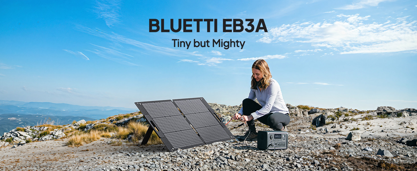 Bluetti EB3A 268Wh/600W Inverter Power 1200W 72,000mAh Power Station ...