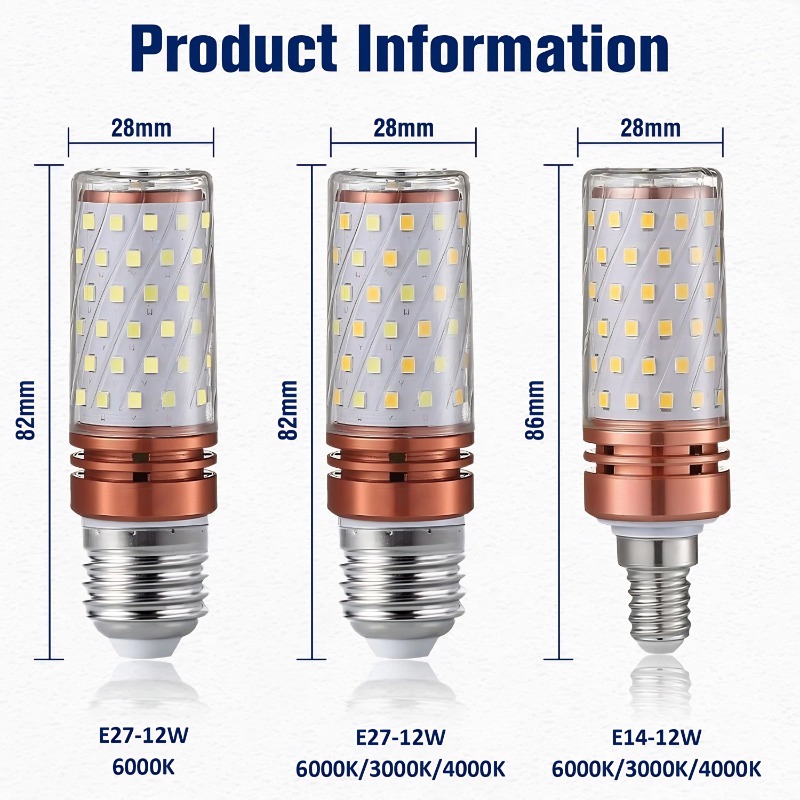 【COD】10PCS 12W Tricolor Led Bulb Changing Corn Bulb 3 Color Daylight ...