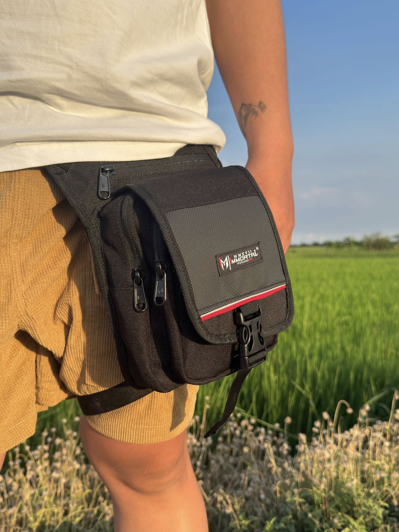 NEW Immortal Leg Bag V3 (REVAMP) Black For Men with FREE Imm. Sticker ...