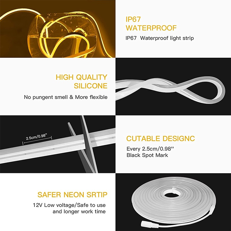 TEP Led Strip Light Super Bright Light Strip Room Outdoor Waterproof ...