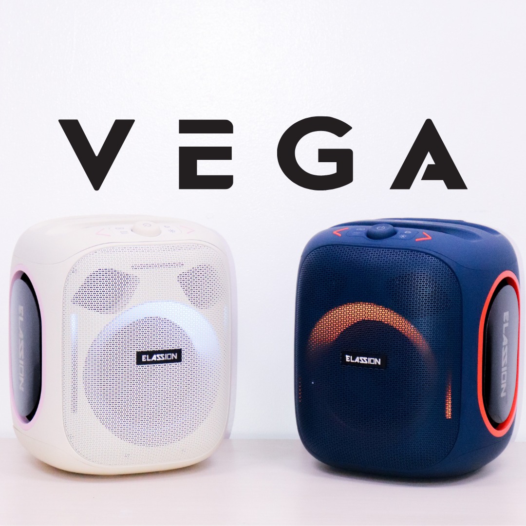 Elassion l Vega Portable 120W RMS Rechargeable Party Box Speaker with ...