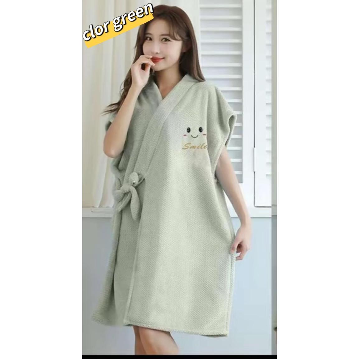 2025 Adult bathrobe wearable sexy quick-drying bath towel/bathrobe Cotton Loungewear Nightwear ...