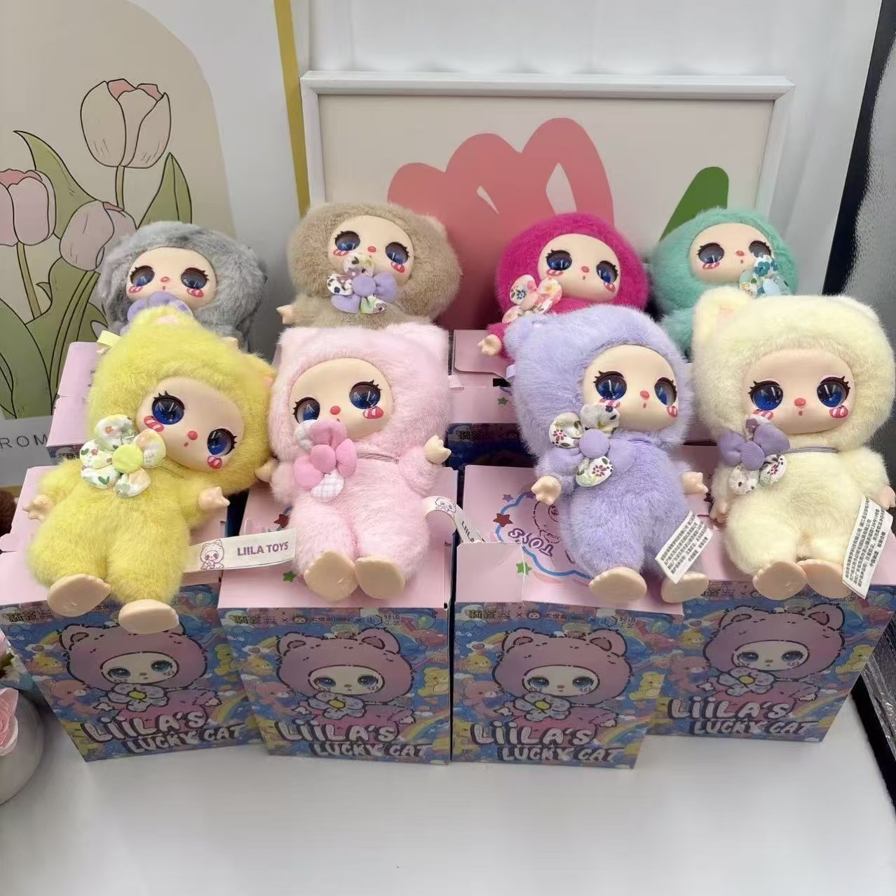 Lila Lucky Cat | Lila Zoo Miniature Set | Lila Plush Doll Original ...