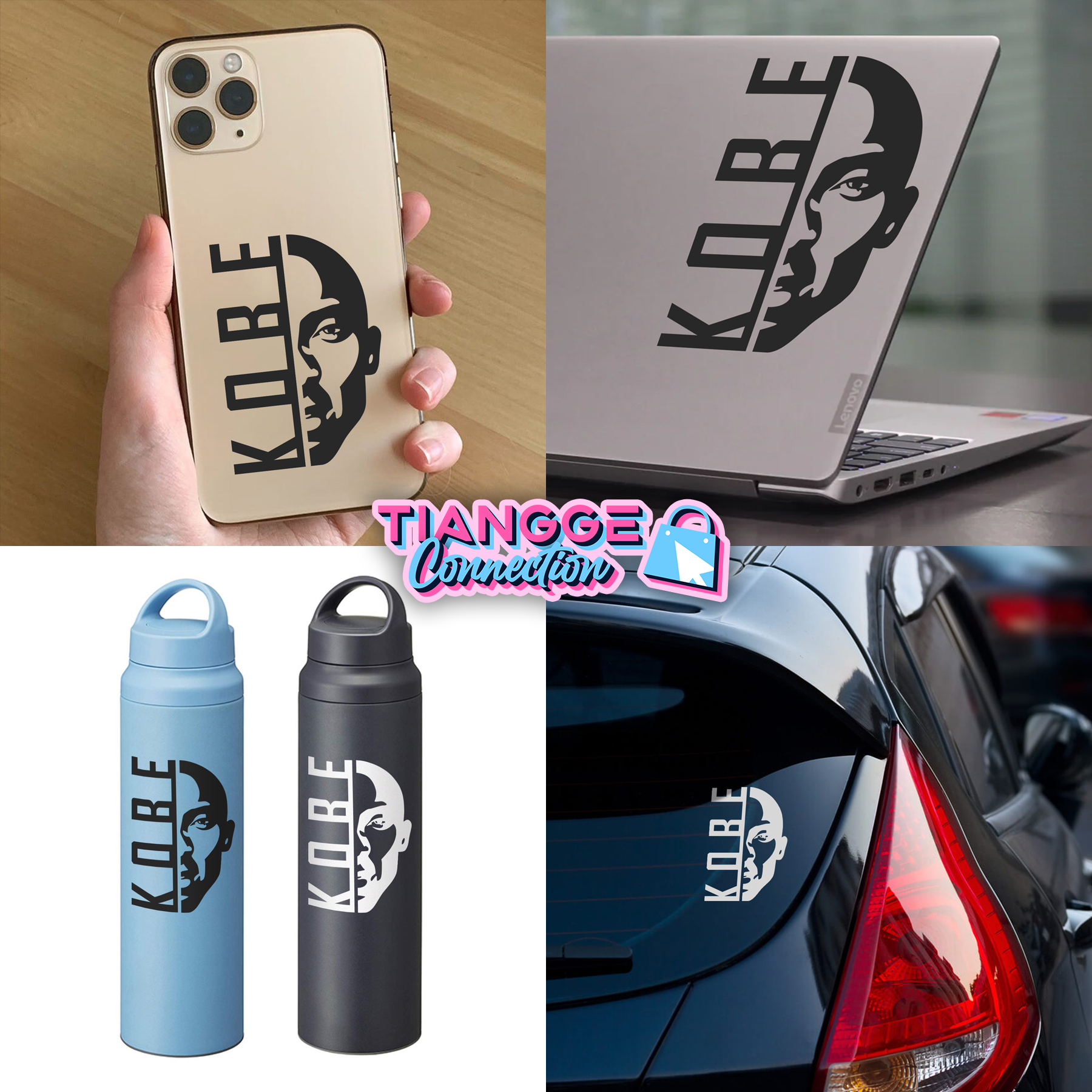 Kobe Bryant DECAL WATERPROOF for motor & car, cellphone & other devices ...