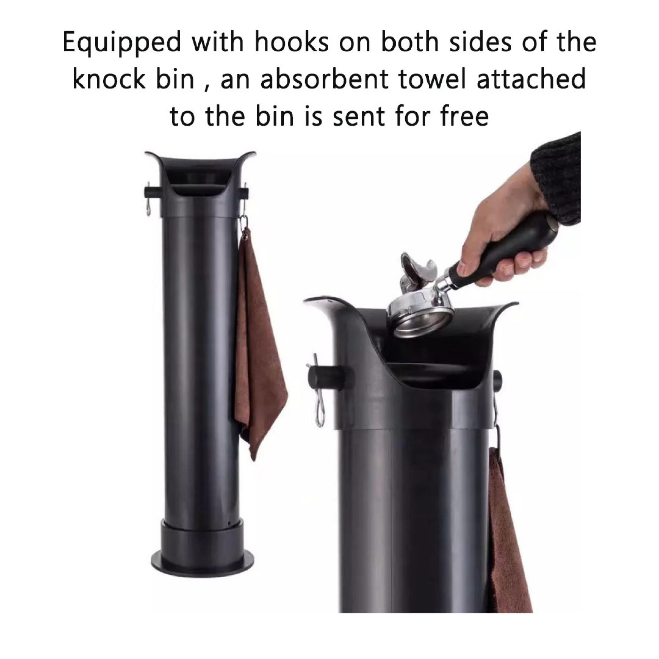 Large Capacity Coffee Knock Box Bucket with Towel Garbage BagsCoffee ...