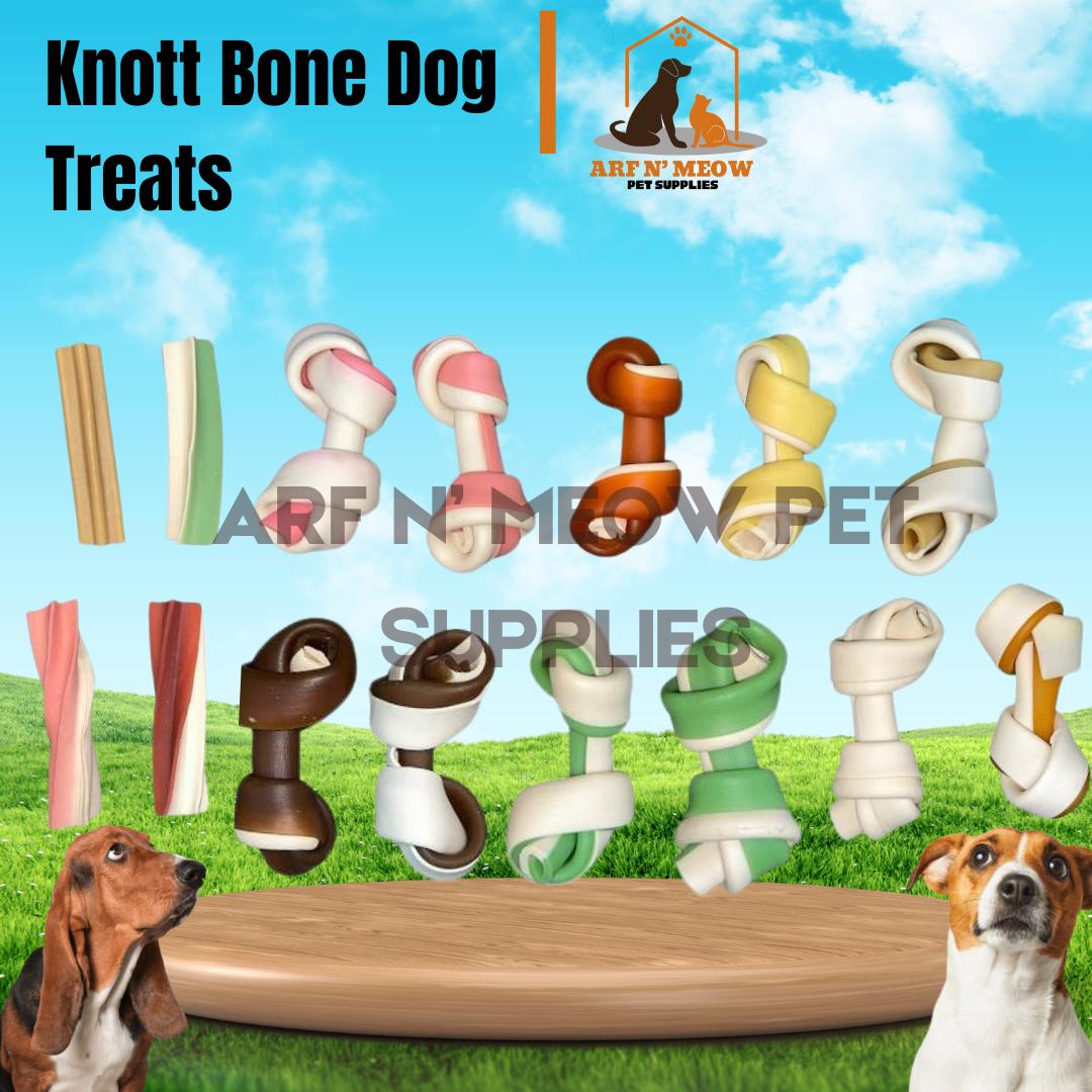 Knott Bone Rawhide Chew Bone Knot Treat Dog Chew Bone Pet Food ...
