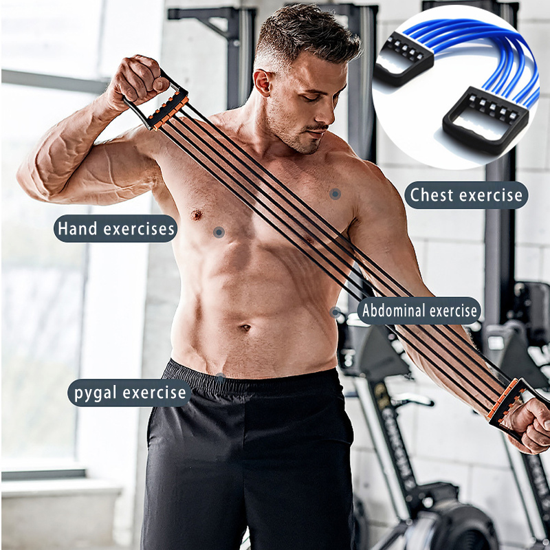 Fitness Equipment Yoga Resistance Band Elastic Tension Rope Power Set ...