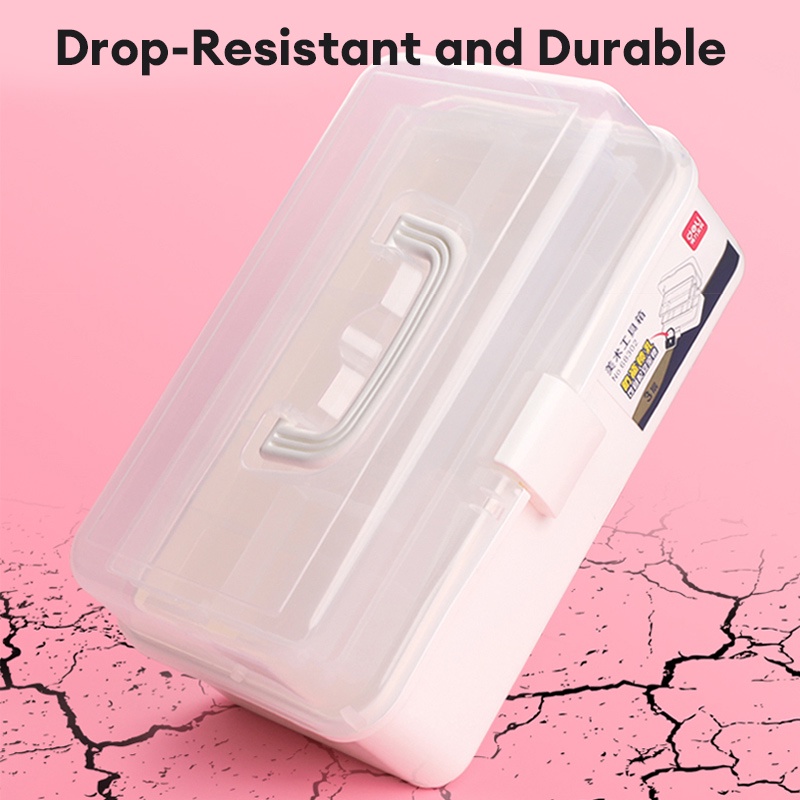 Deli Painting Box Drawing Storage Box White | Shopee Philippines