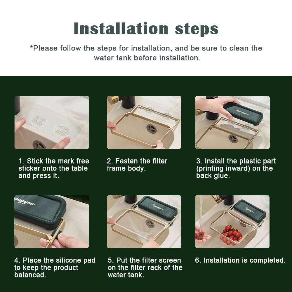 Kitchen Sink Strainer Rack Filter Garbage Shelves Anti-Clogged Garbage Mesh Bag Leftovers Net ...