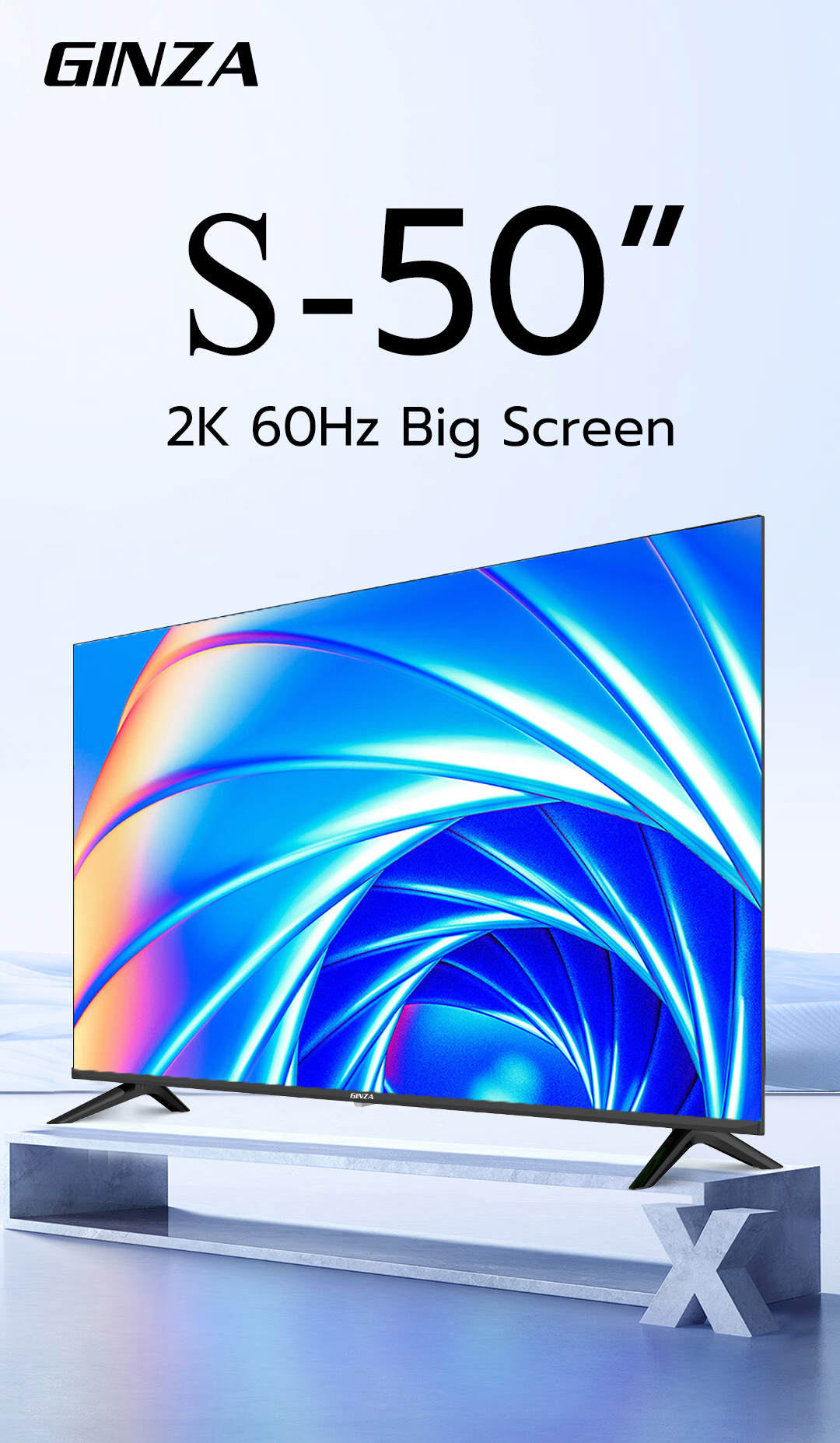 GINZA SMART TV 50 55 65 inches Android TV Large inch 1080p flat screen ...