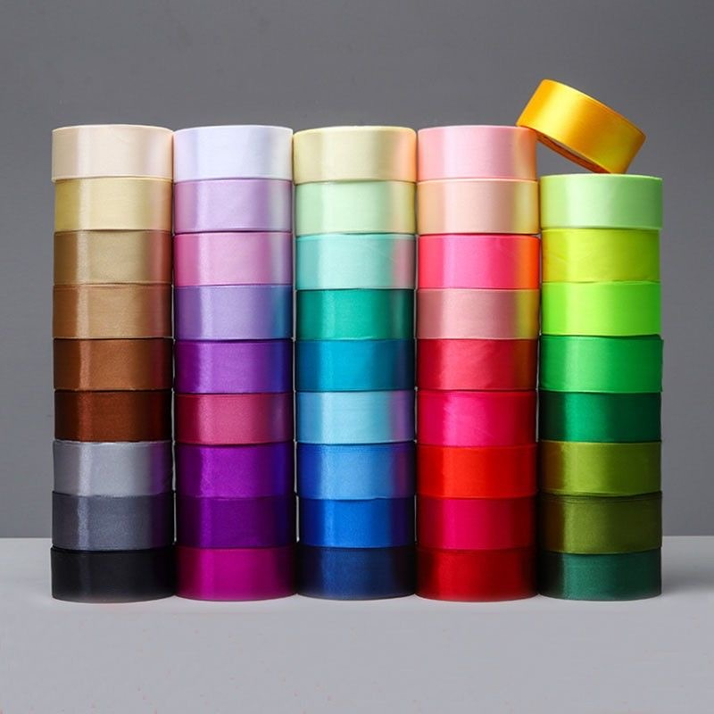 4cm (25 yards/roll) Satin Ribbon Roll Gift Packaging Ribbon Flower ...
