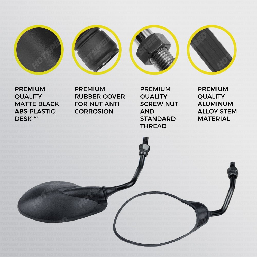 HOTSPEED Yamaha Side Mirror For Motorcycle Y125ZR Design Side Mirror ...