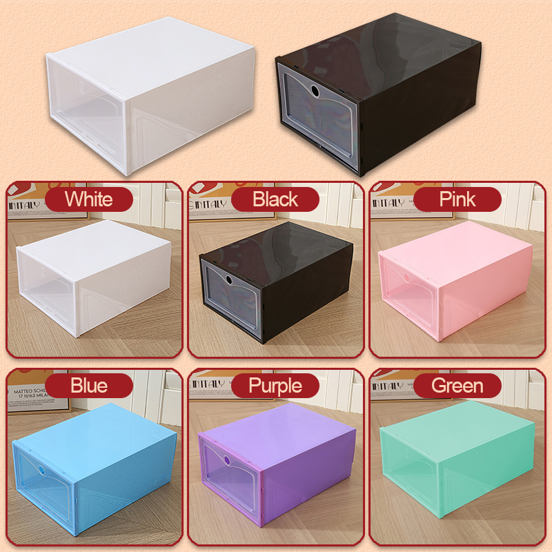 Large Size Shoe Box Candy Colored Drawer Storage Rack Shoes ...