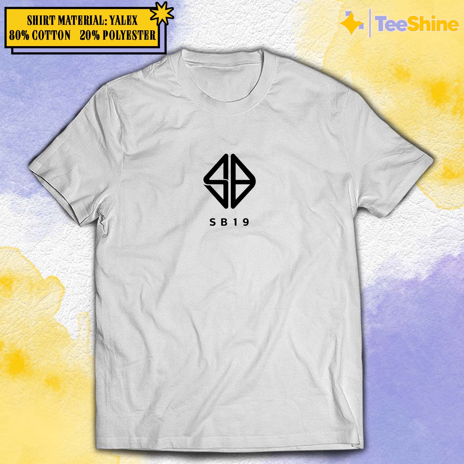 SB19 (CENTER & CHEST) LOGO PPOP INSPIRED SHIRT | COTTON ROUNDNECK T ...