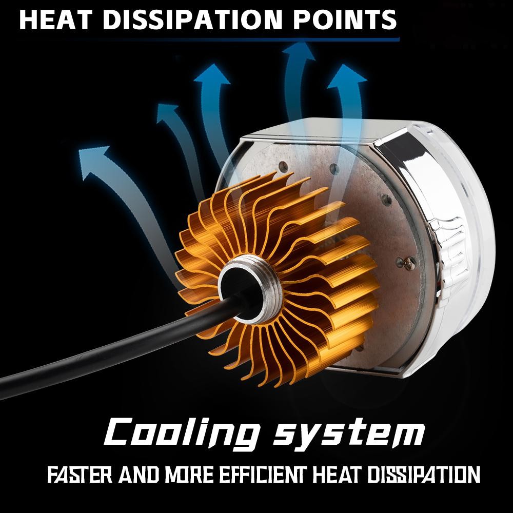 【COD】2.5 Inch Biled Mini Shooting Light High Low 30W Full Aluminum ...