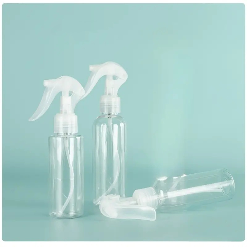 10PCS Trigger Spray Bottle Transparent Fillable Plastic Atomizer Travel ...