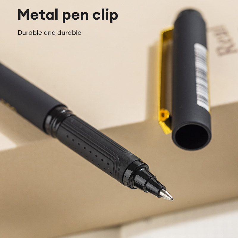 Deli 12PCS Student Gel Pen 0.7mm Bullet Sign Pen Black Writing Pen Blue ...