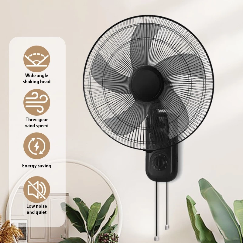 Wall Fan 16 inch Electric fan Strong Wind Remote Control Stand Fan ...