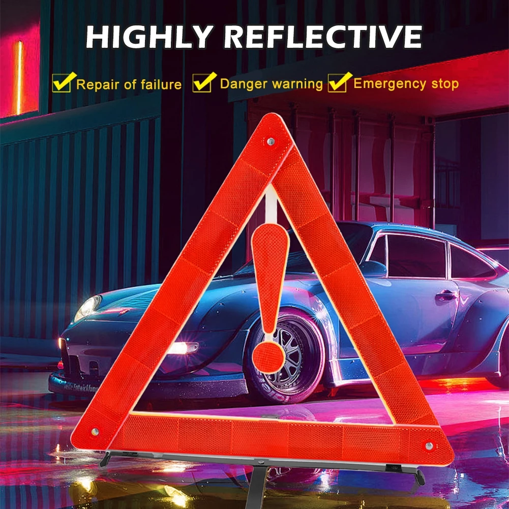 Emergency Early Warning Device Triangle Foldable for Road Safety Stable ...