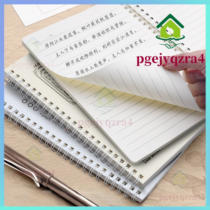 A5 Spiral Spring Notebook 60 Sheets Aesthetic Notebook Line Writing ...