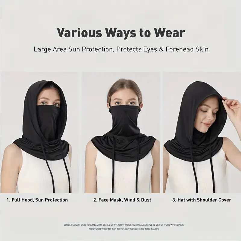 YEBOOG BUY 1 GET 1 Sun Full Face Mask & Neck Cover Hat Outdoor Full ...