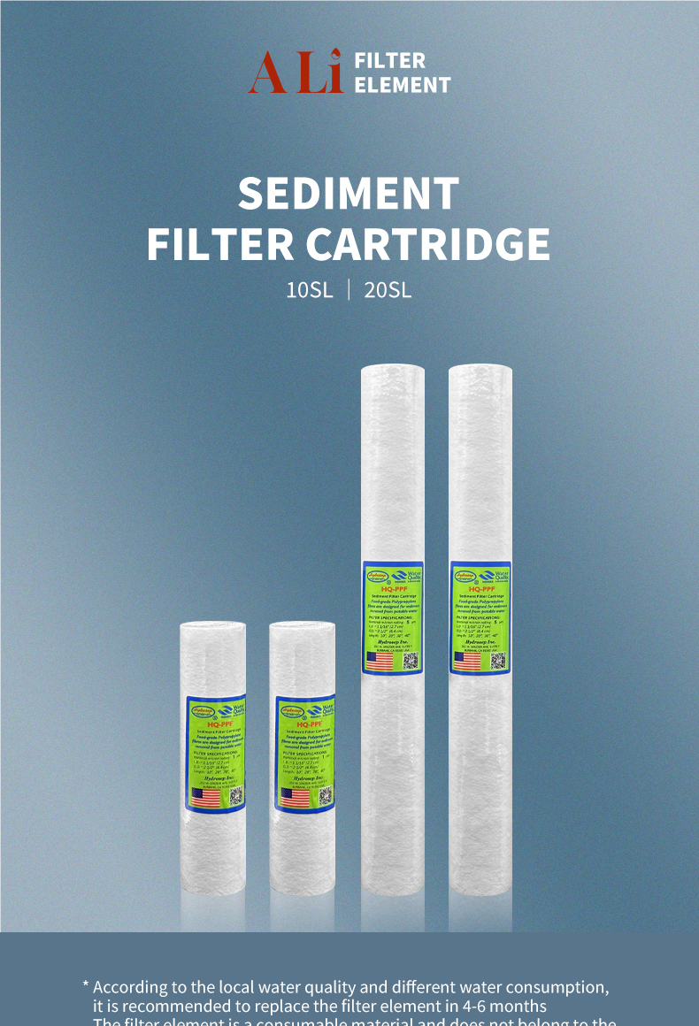 Hydrosep Sediment Elemento ng filter 10 sl 20 inches 1micron 5micron ...